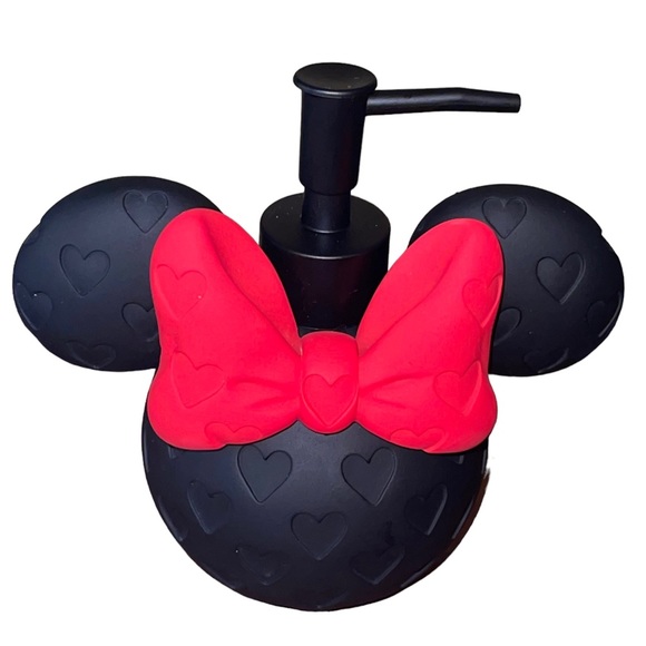 Disney | Bath | Disney Minnie Mouse Soap Dispenser With Red Bow | Poshmark